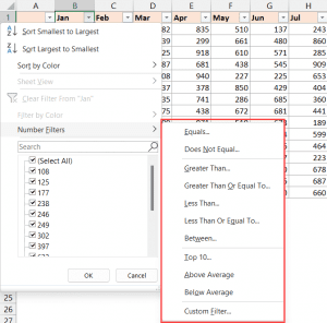 Apply Remove Filter in Excel (Shortcut)