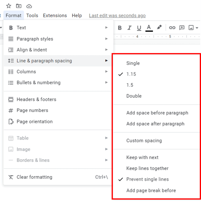 How To Change Spacing In Google Docs Tech Galaxy