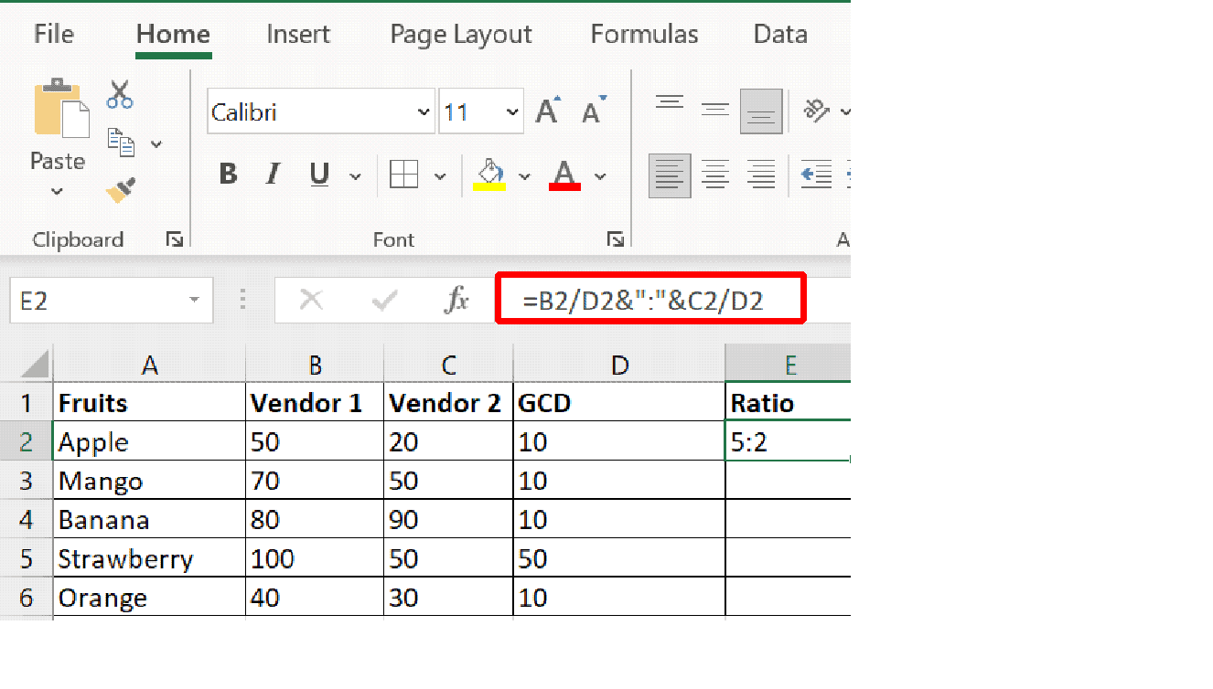 How to Calculate Ratios in Excel? 4 Easy Ways!