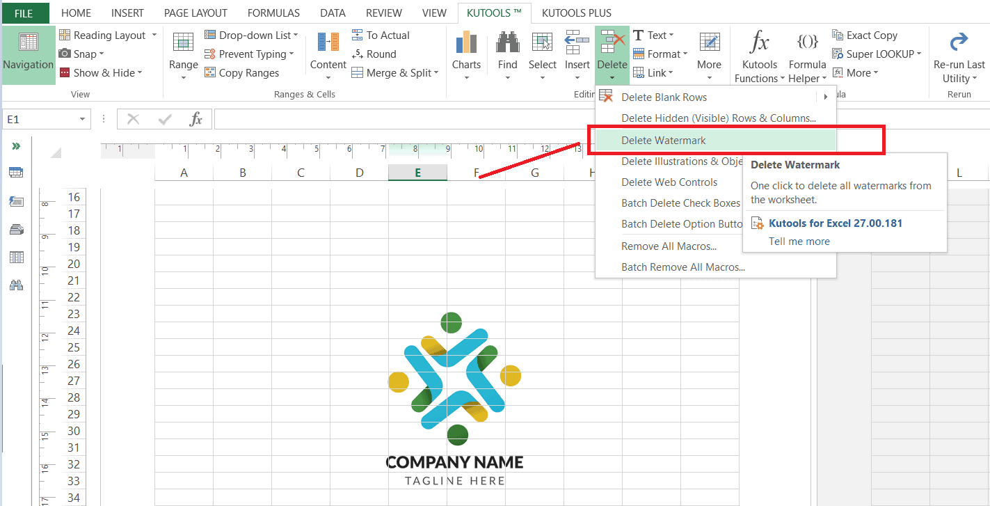 How to Remove watermark in excel (A step-by-step guide) with 4 easy methods